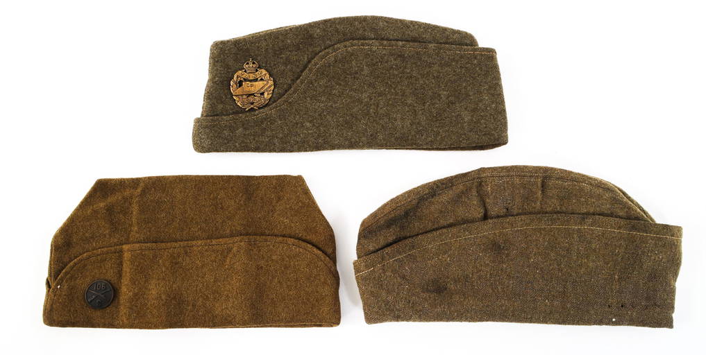 Wwi British Tank Corps & Us Army Garrison Caps Lot