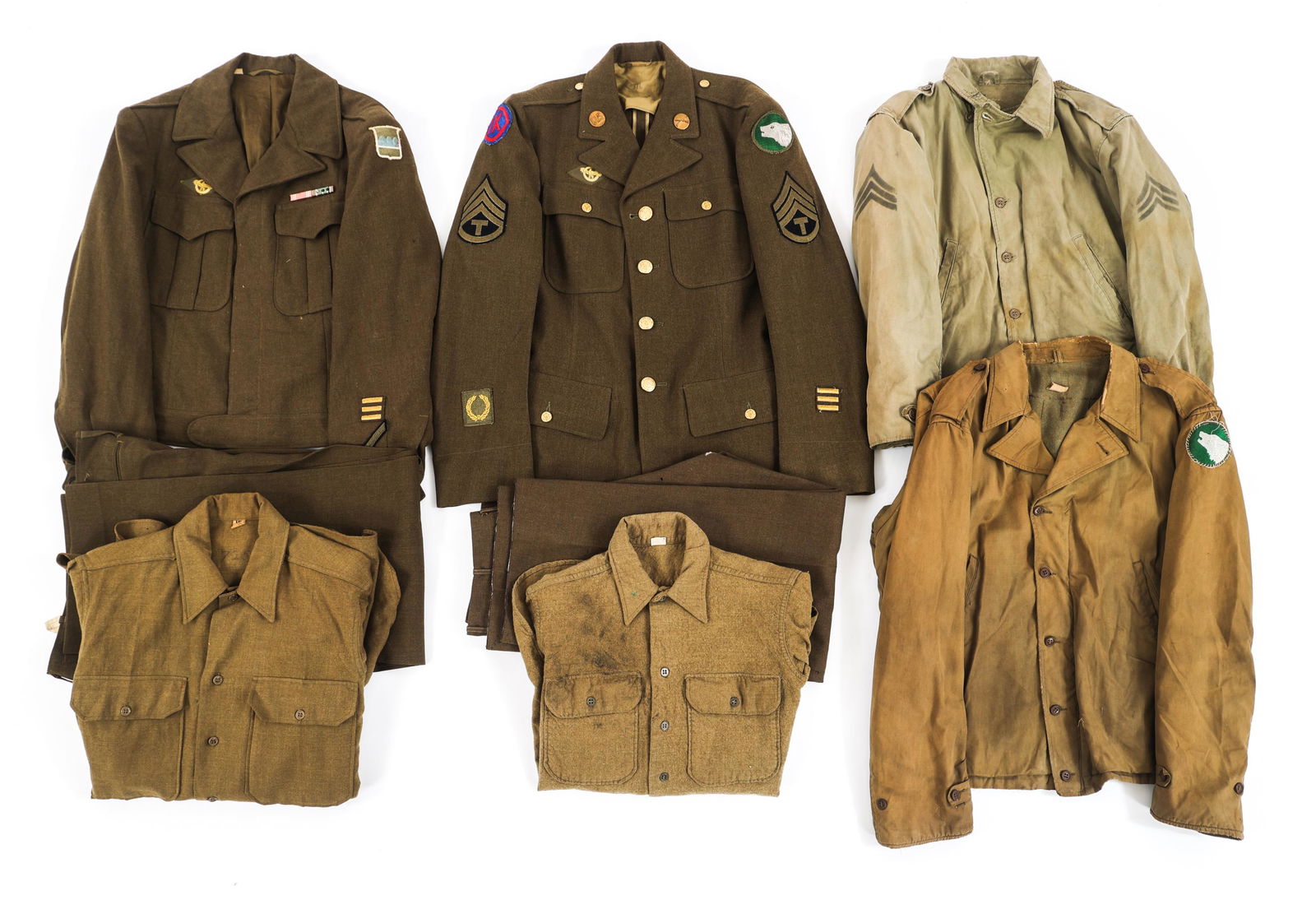 Wwii Us Army M41 Jacket & Uniform Lot