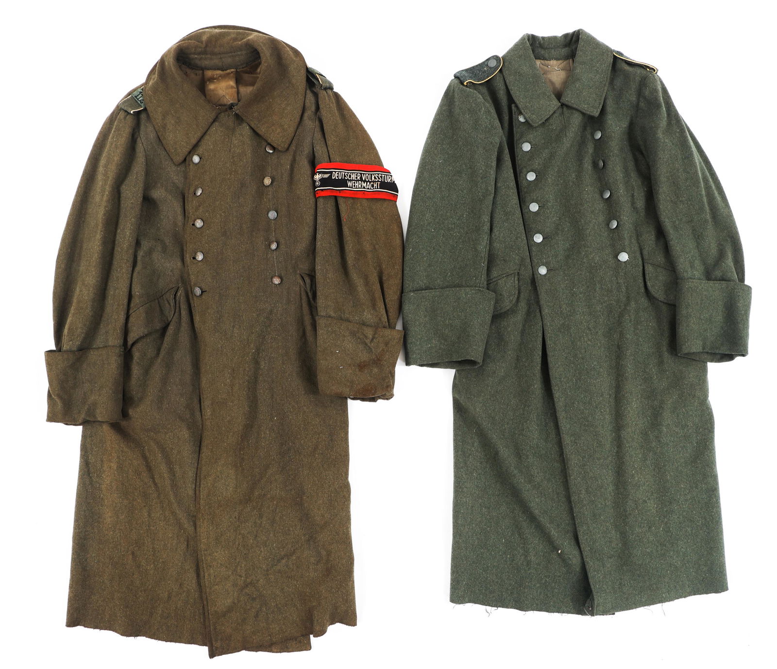 Wwii German M40 Greatcoat Lot Of 2 Auction