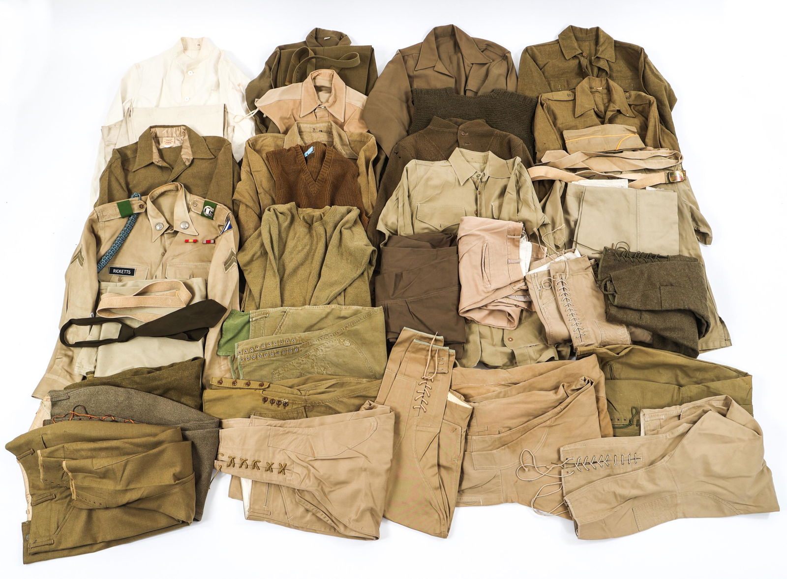 Wwii Cold War Us Army Uniform Lot