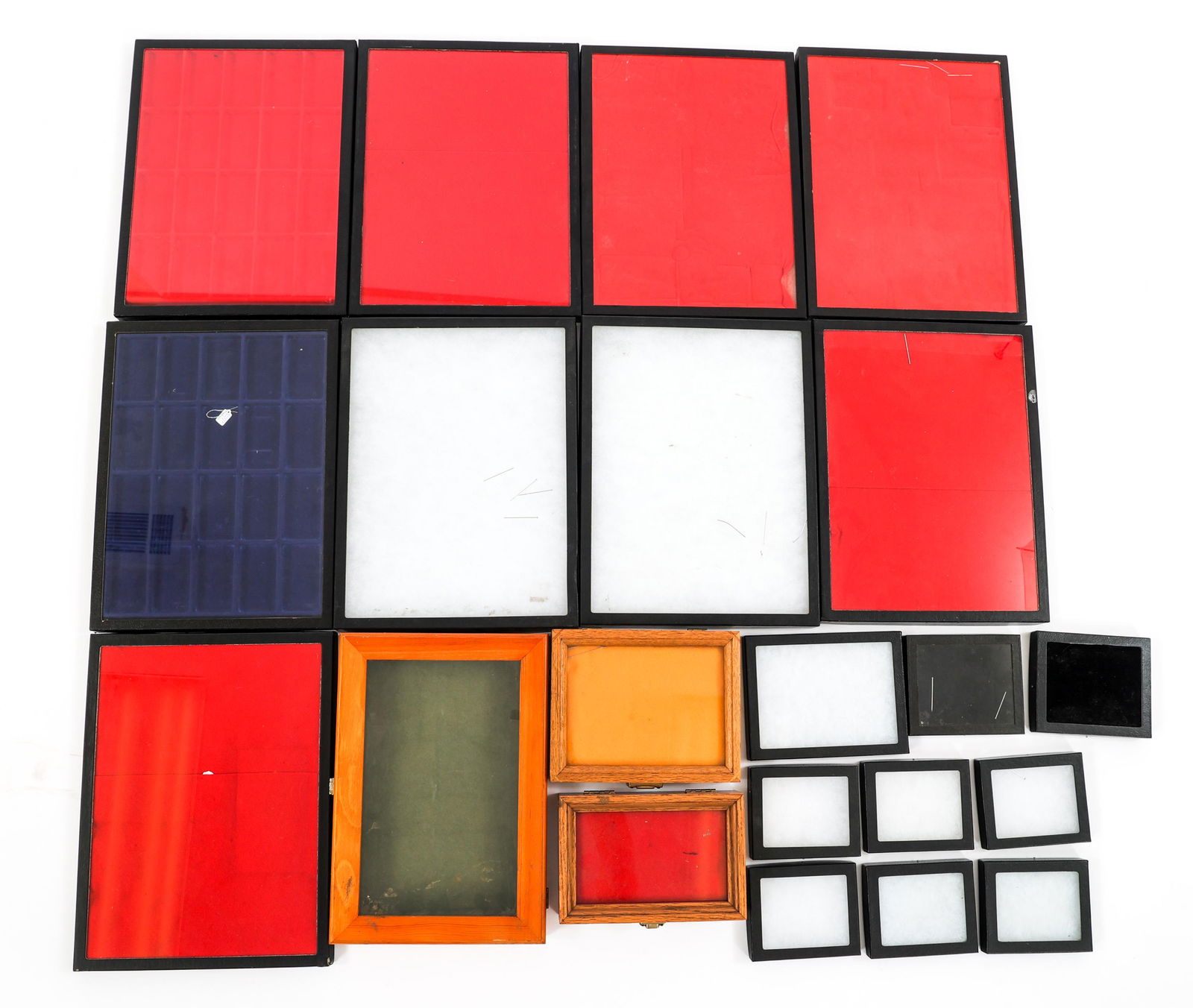 Riker Mount Display Case Lot Of 21