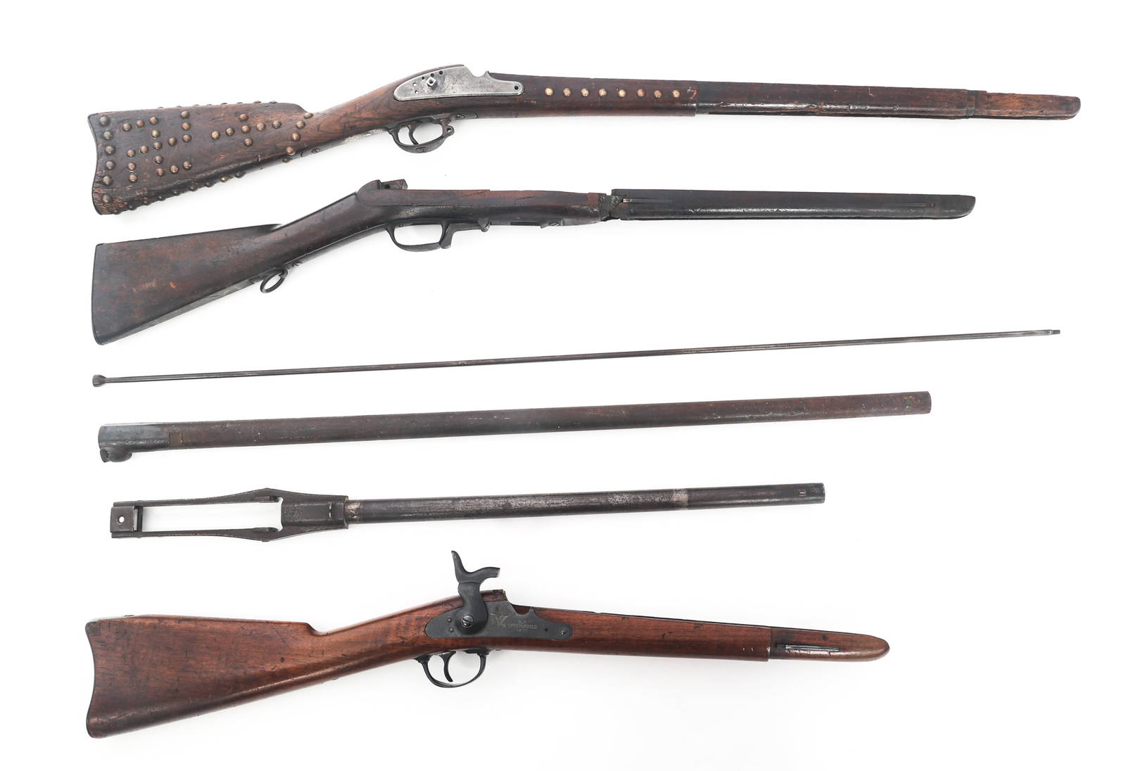 Percussion Rifle Stocks And Parts Auction