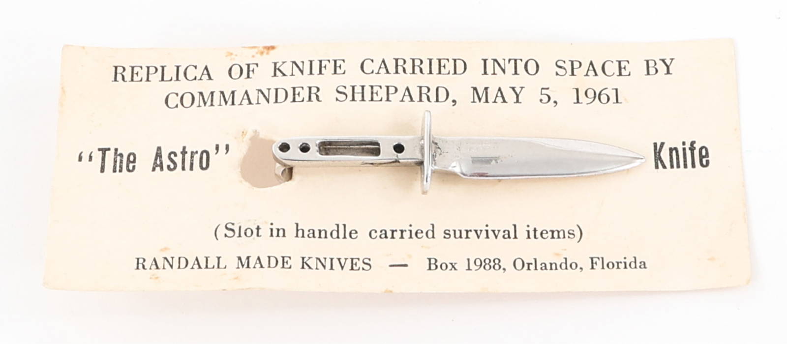 Randall Astro Mini Tie Clasp Auction