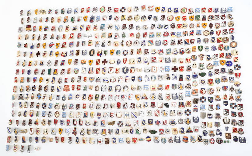 Wwii Cold War Us Army Dui Pin Lot