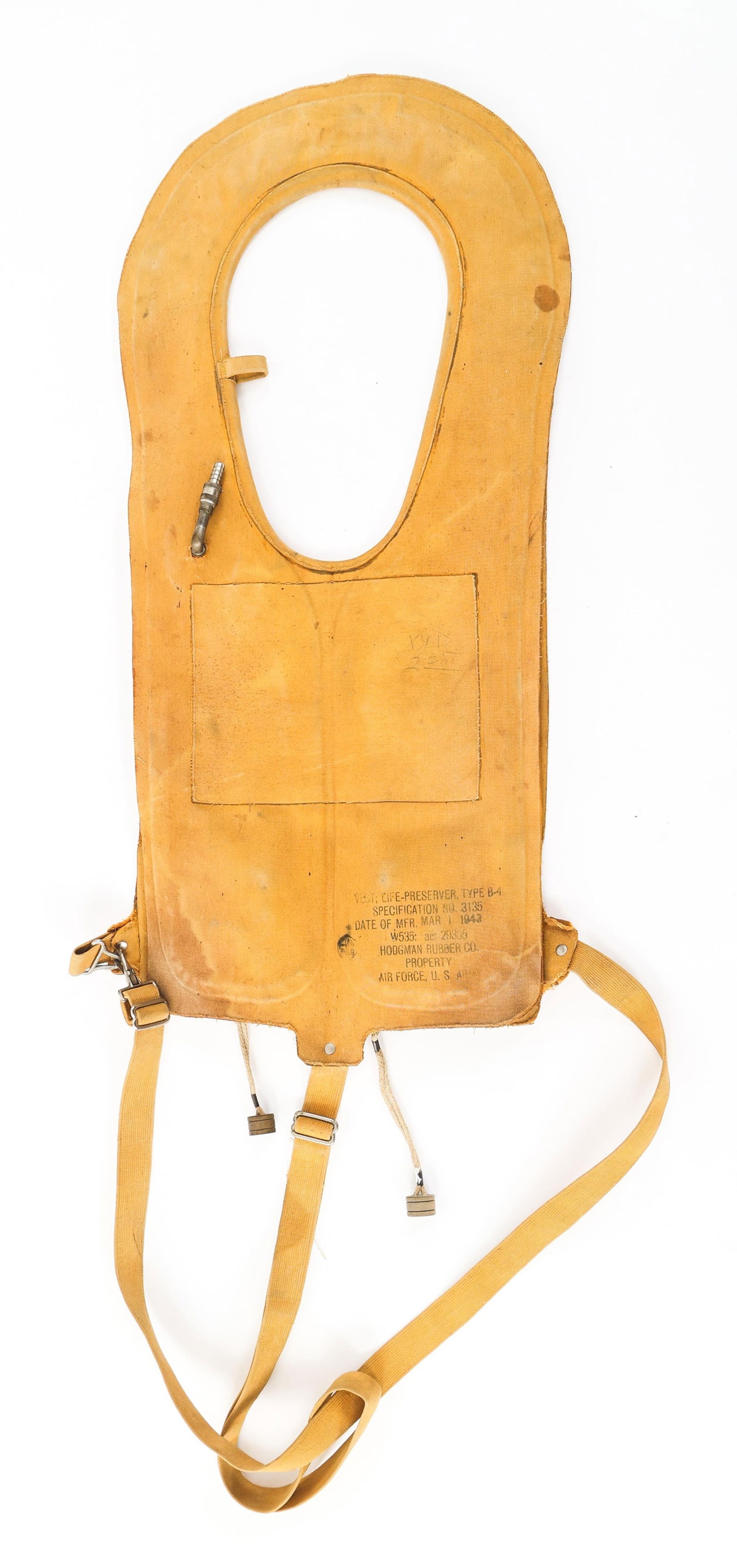 Wwii Usaaf Type B-4 Life Preserver Vest Auction