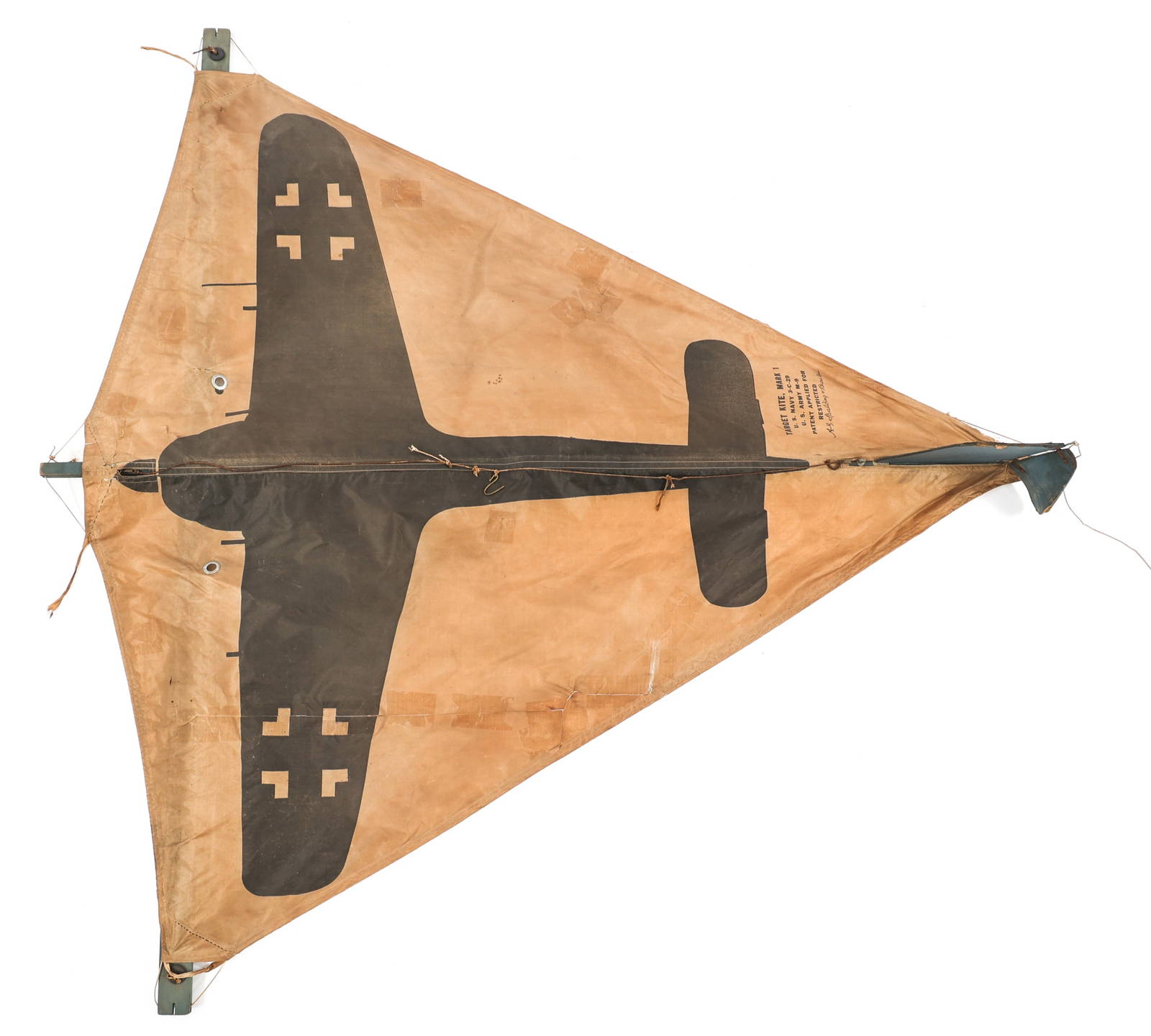 Wwii Us Military Mk. I Anti - Aircraft Target Kite Auction