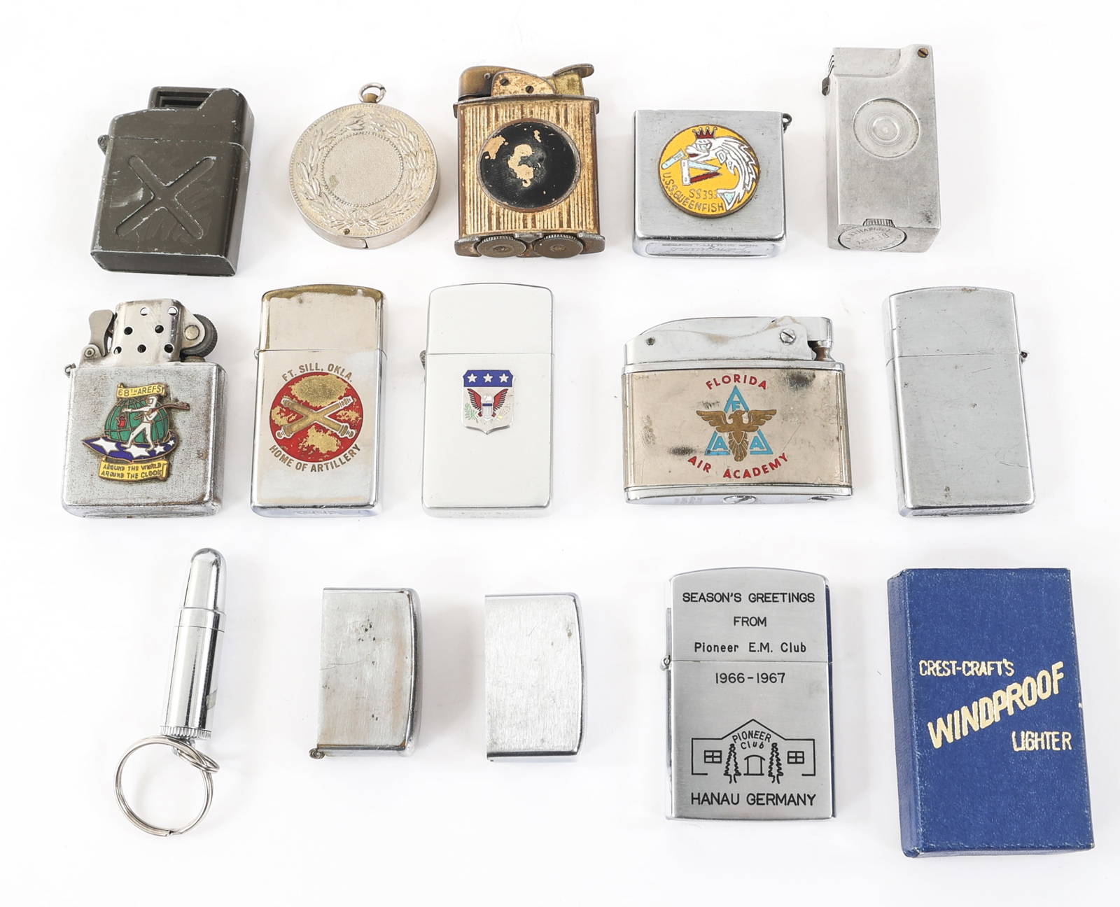 Wwii - Cold War Us Military & Civilian Lighters Auction