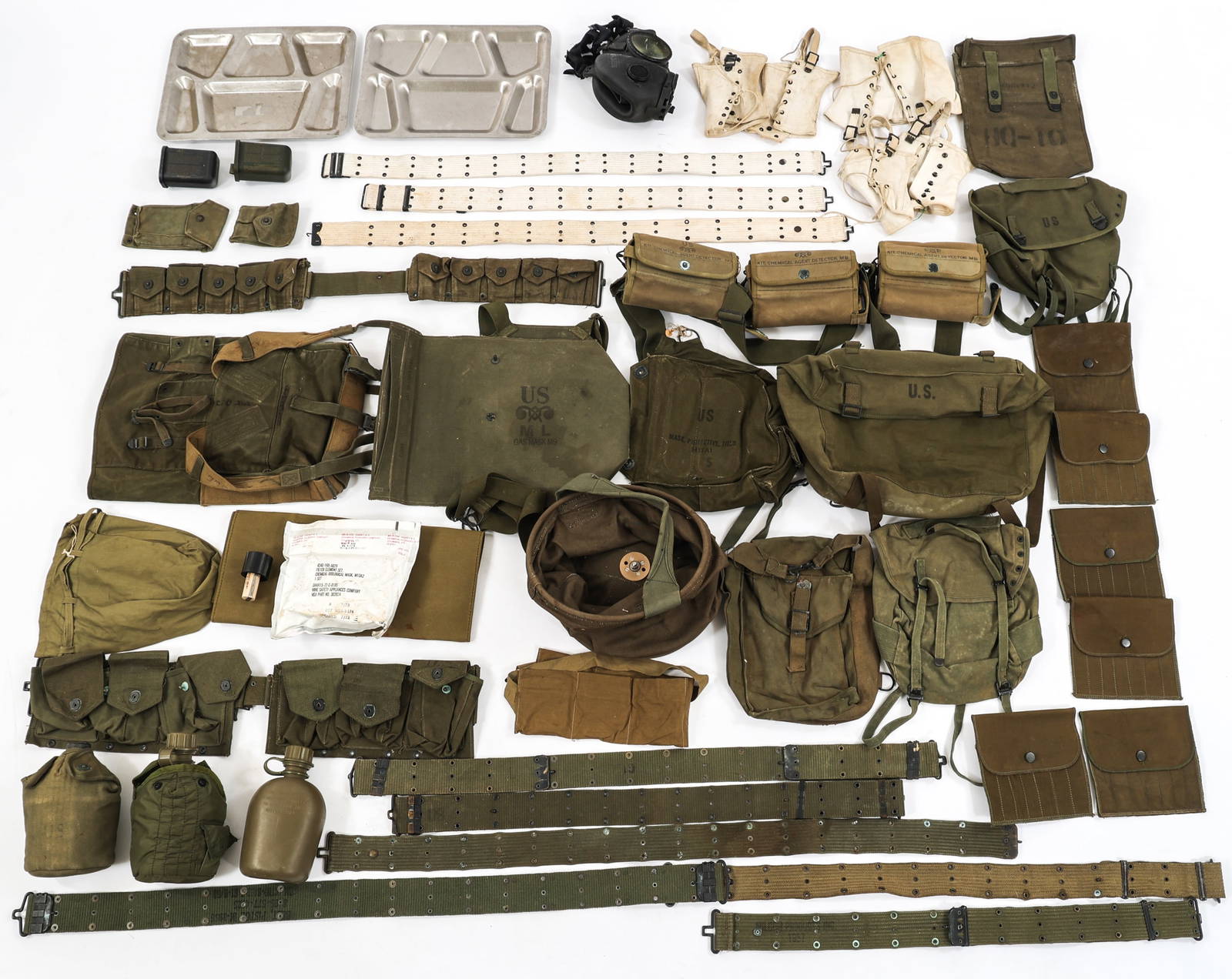 Vietnam War Us Army Field Gear Lot Auction