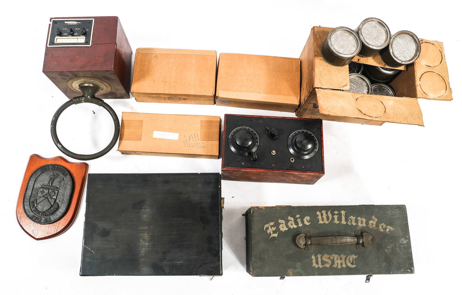 Wwii - Cold War Usmc Tool Box & Civilian Radios Auction