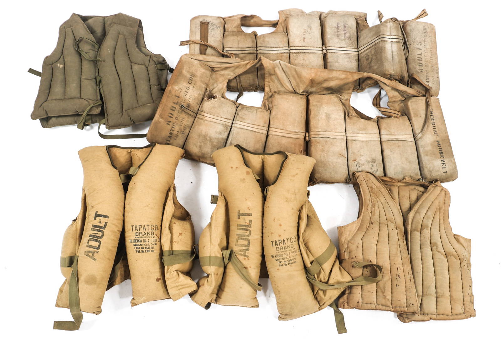 Wwi - Wwii Us Navy Life Preserver Vests Auction