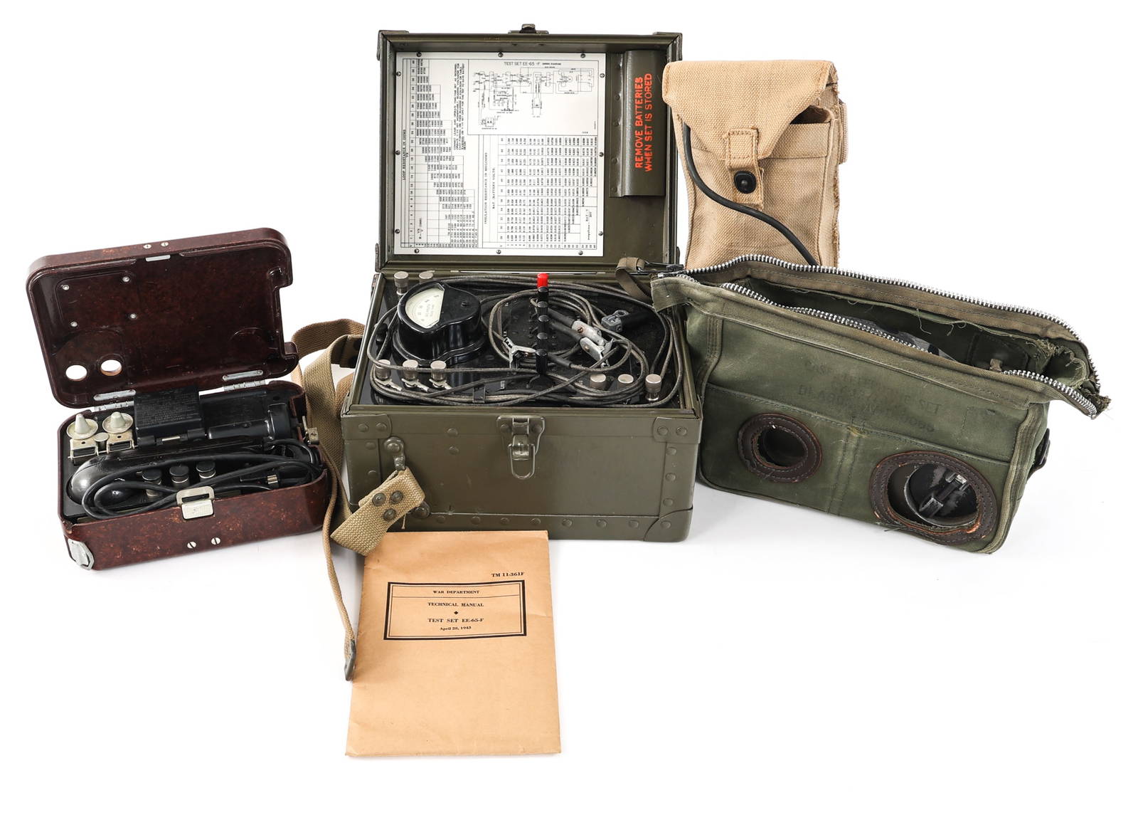 Wwii Cold War Us & Soviet Field Phones & Test Set Auction