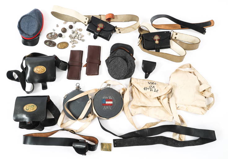 Modern Reenactor Civil War Field Gear