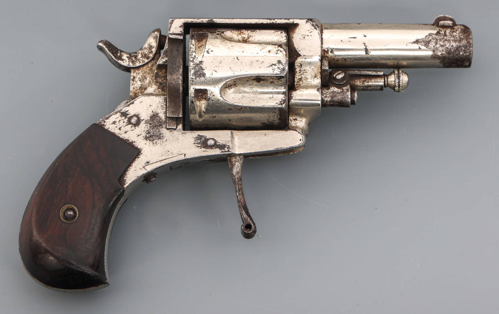 Belgian .30 Caliber Folding Trigger Revolver Auction