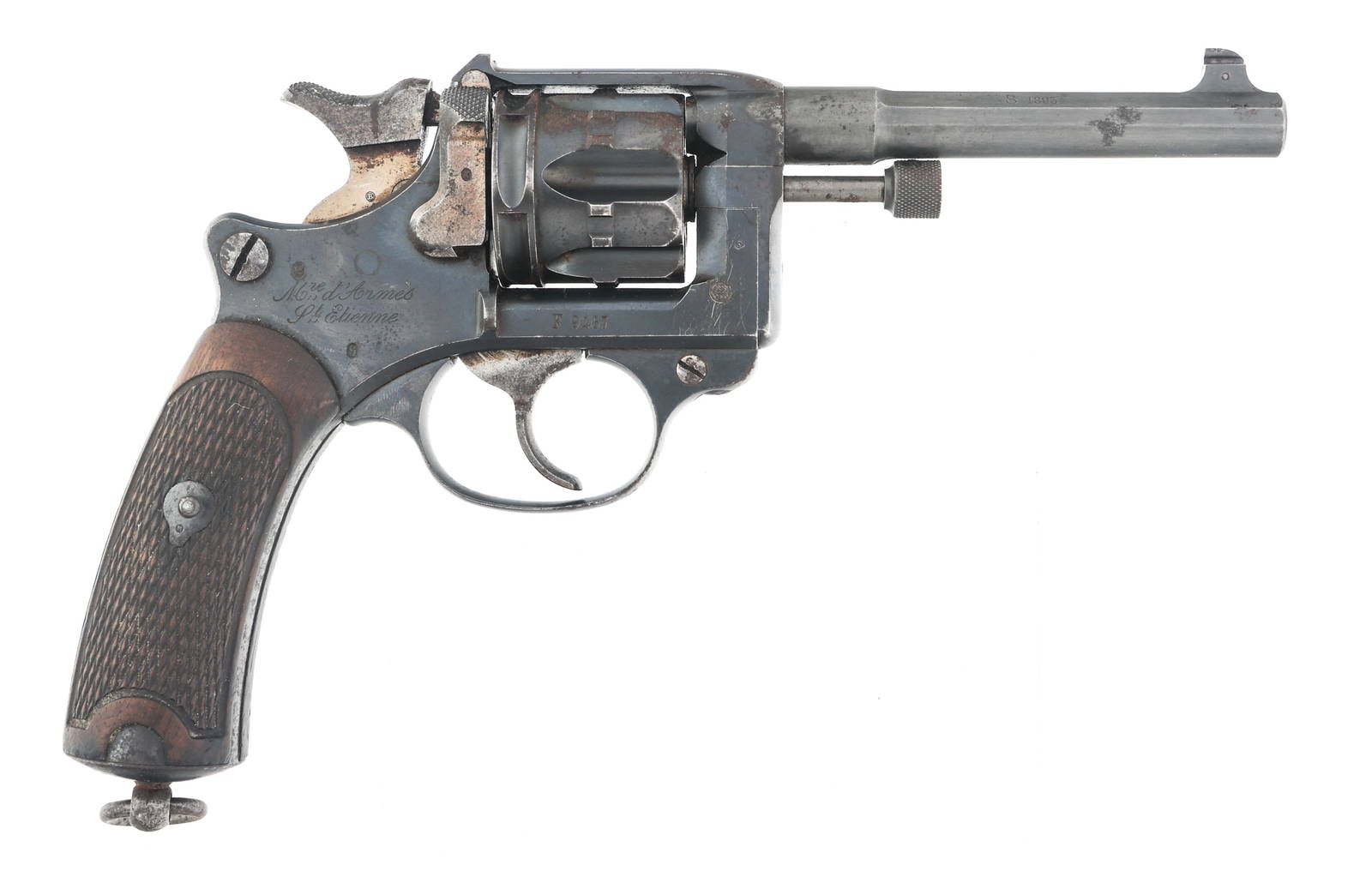 1893 French St. Etienne Model 1892 8mm Revolver Auction