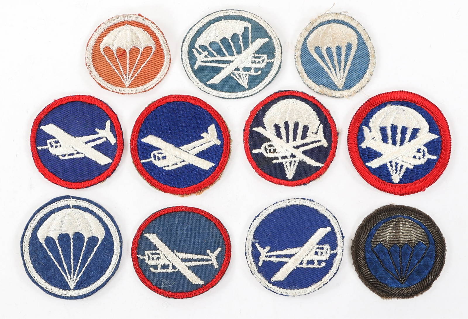 Wwii Us Army Paratrooper Overseas Cap Patches Auction