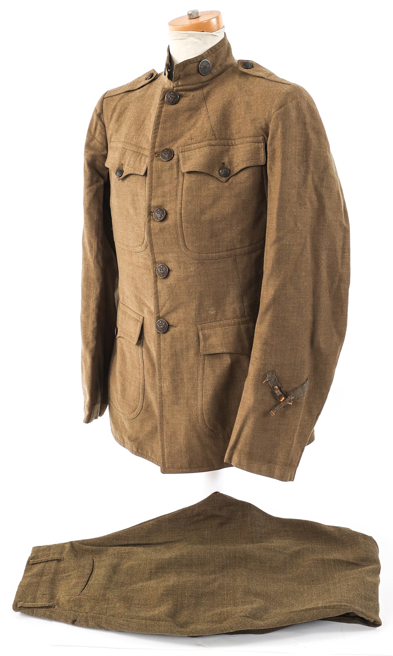 Wwi Us Army Air Service Nco M1917 Tunic & Breeches