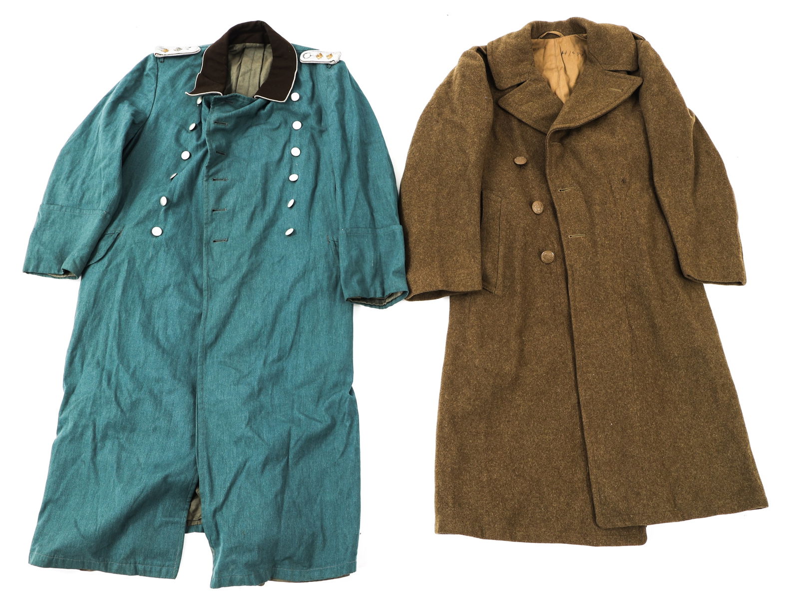 Wwii German M36 Gaberdine & Us Army Overcoats Auction