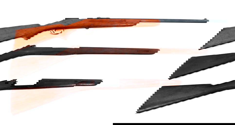 Savage Model 3a For Parts And Two Rifle Stocks