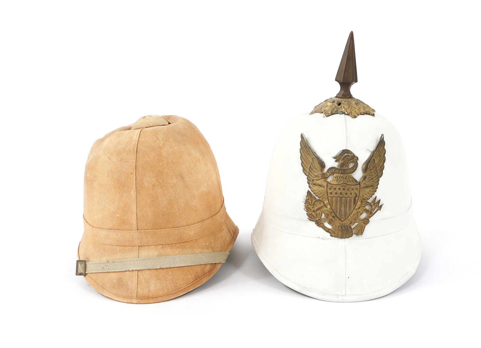 Us Army M1880 Pith & M1881 Officer Summer Helmets Auction