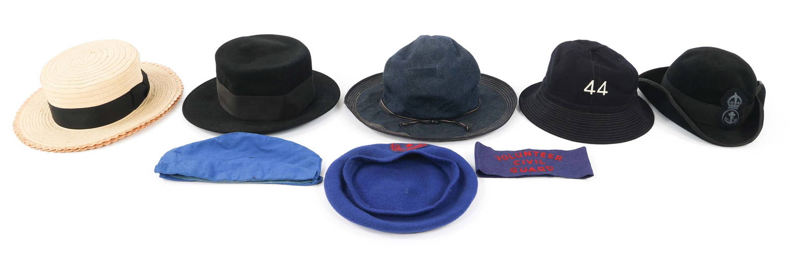Wwi - Cold War Us & Uk Civilian & Military Hats Auction