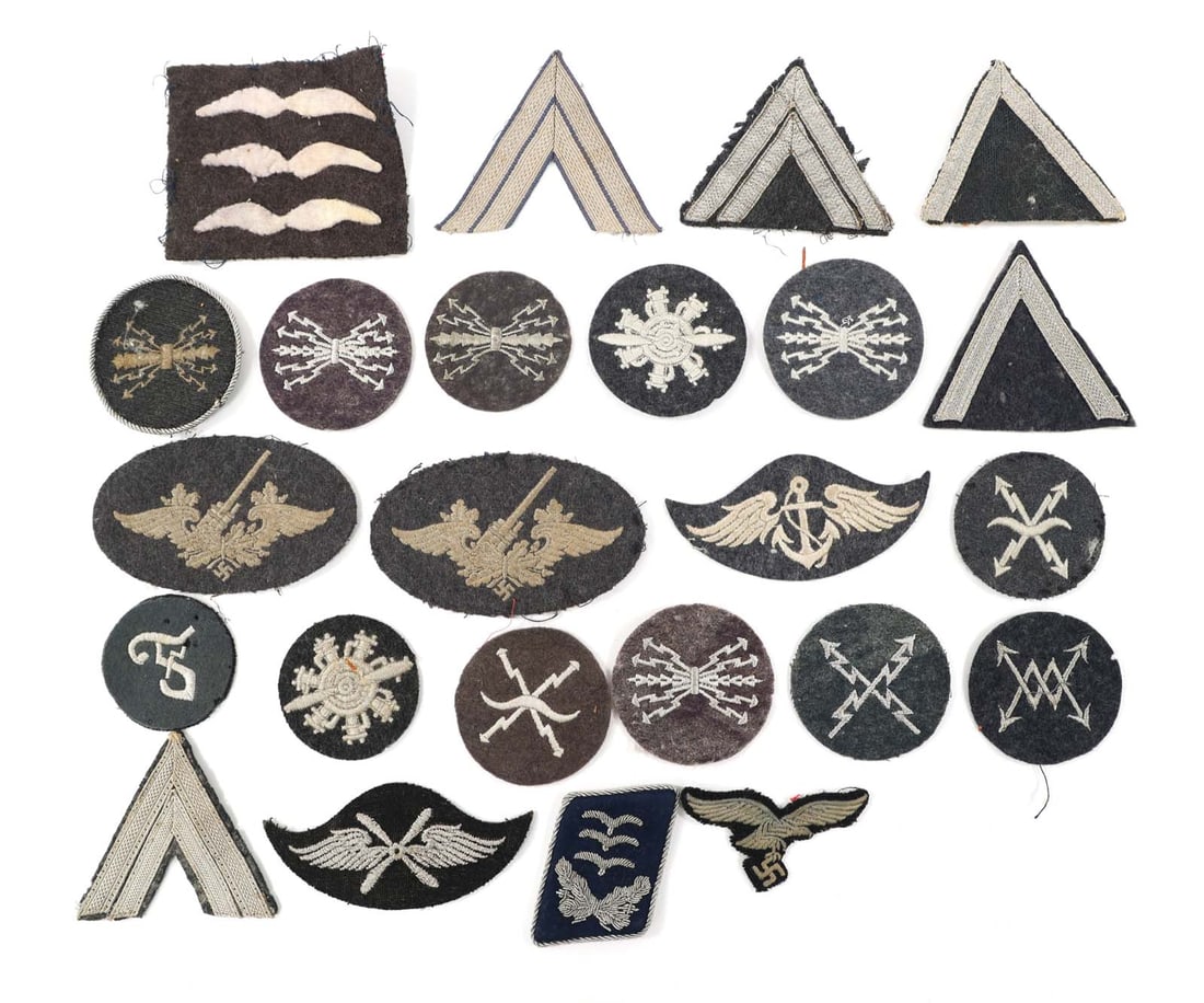 Wwii German Luftwaffe Trade Badges, Tab, & Patches Auction
