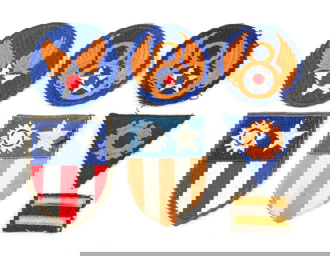 Wwii Us Army Cbi & Usaaf Shoulder Patches