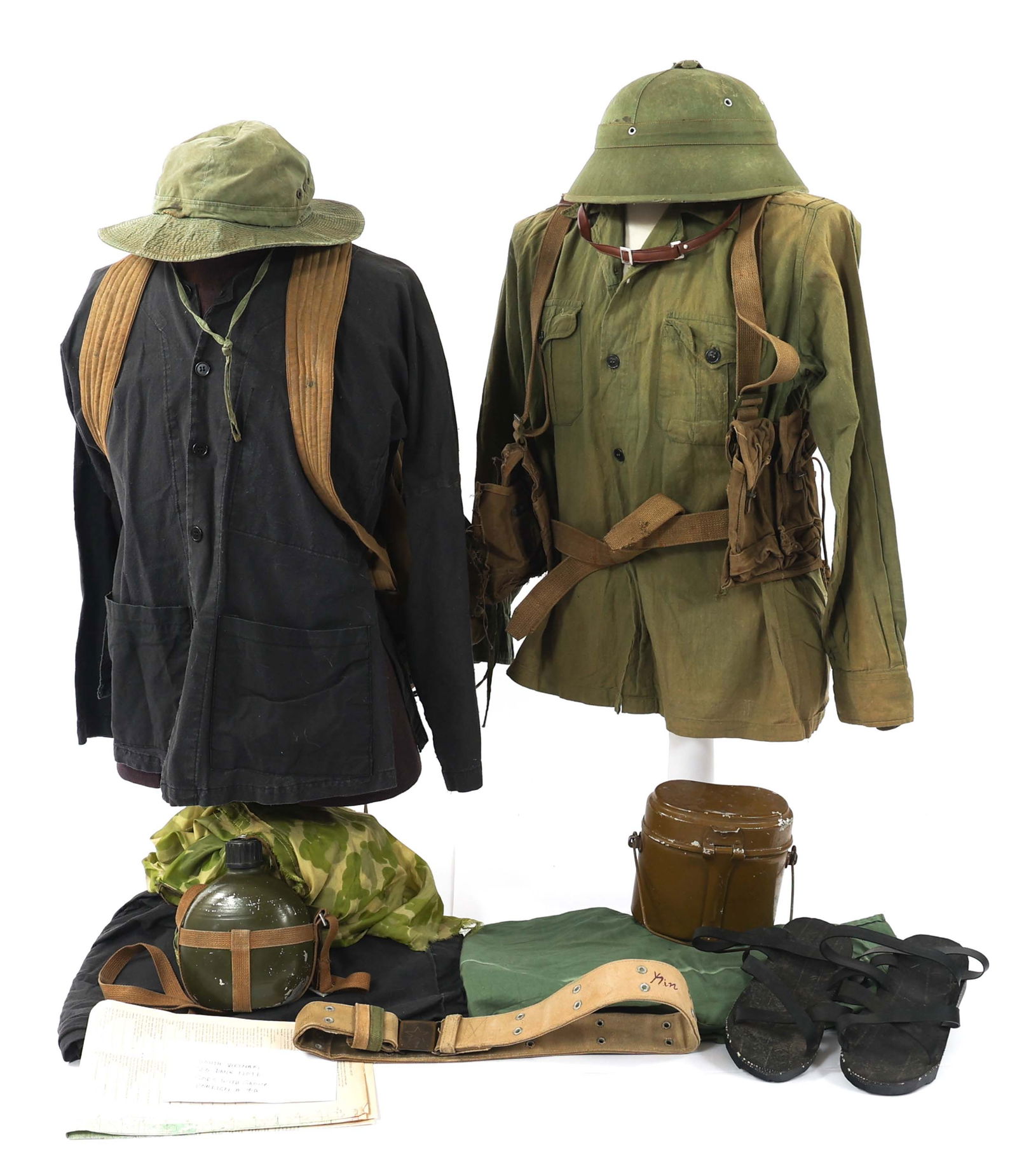 Vietnam War Us Vet Bring Back Vc & Nva Uniforms Auction