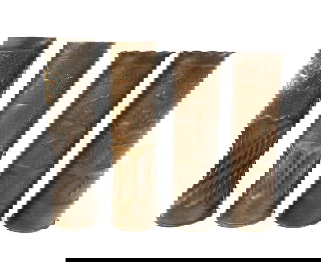 Wwi Trench Art 77mm Artillery Shell Vases