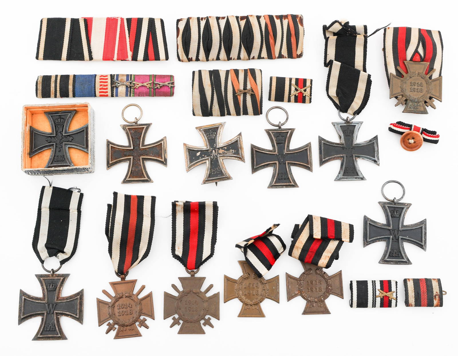 Wwi Imperial German Iron Cross, Medals & Ribbons Auction