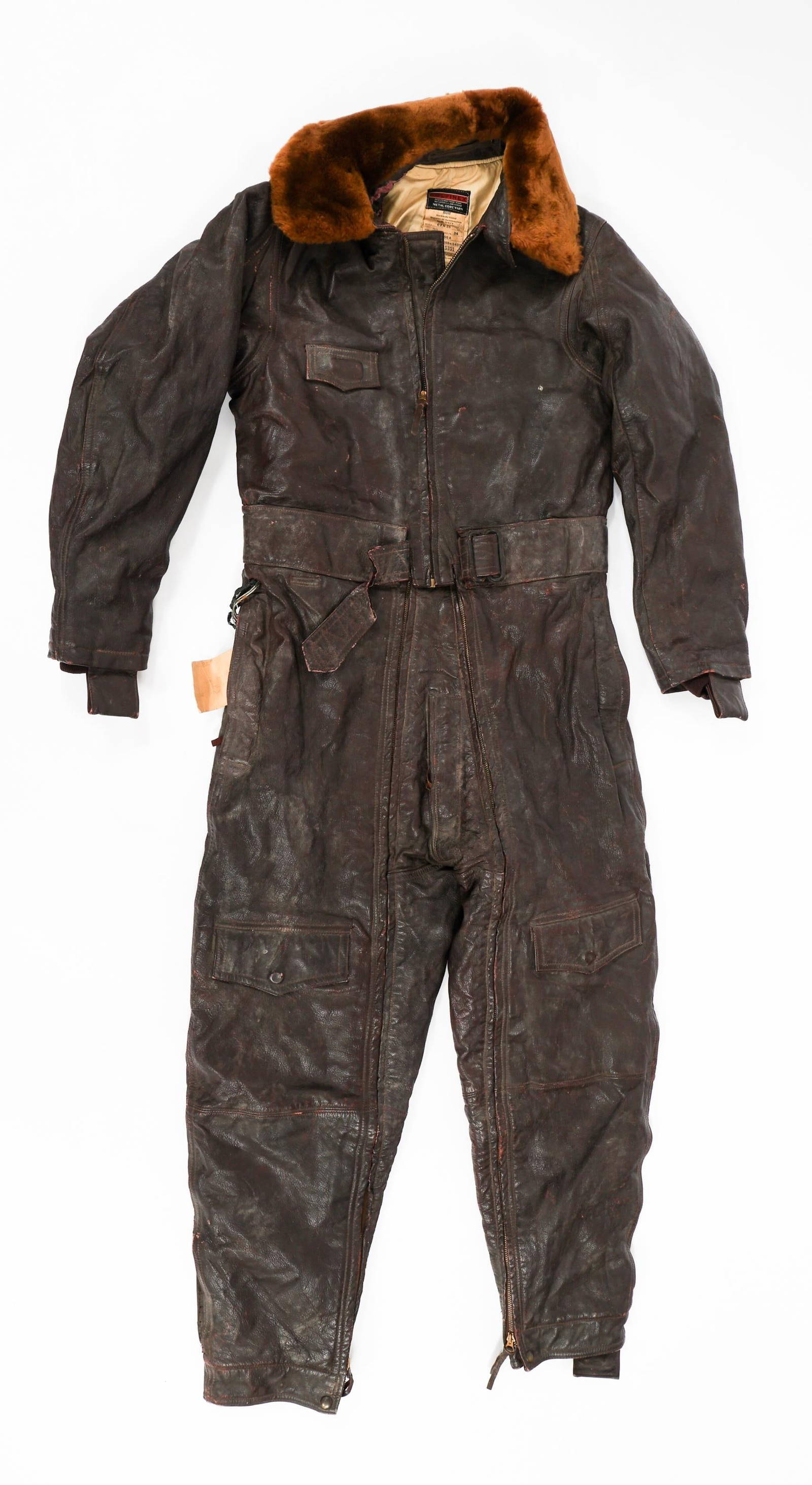 Wwii Us Navy Cfn-24 Heated Leather Flight Suit Auction