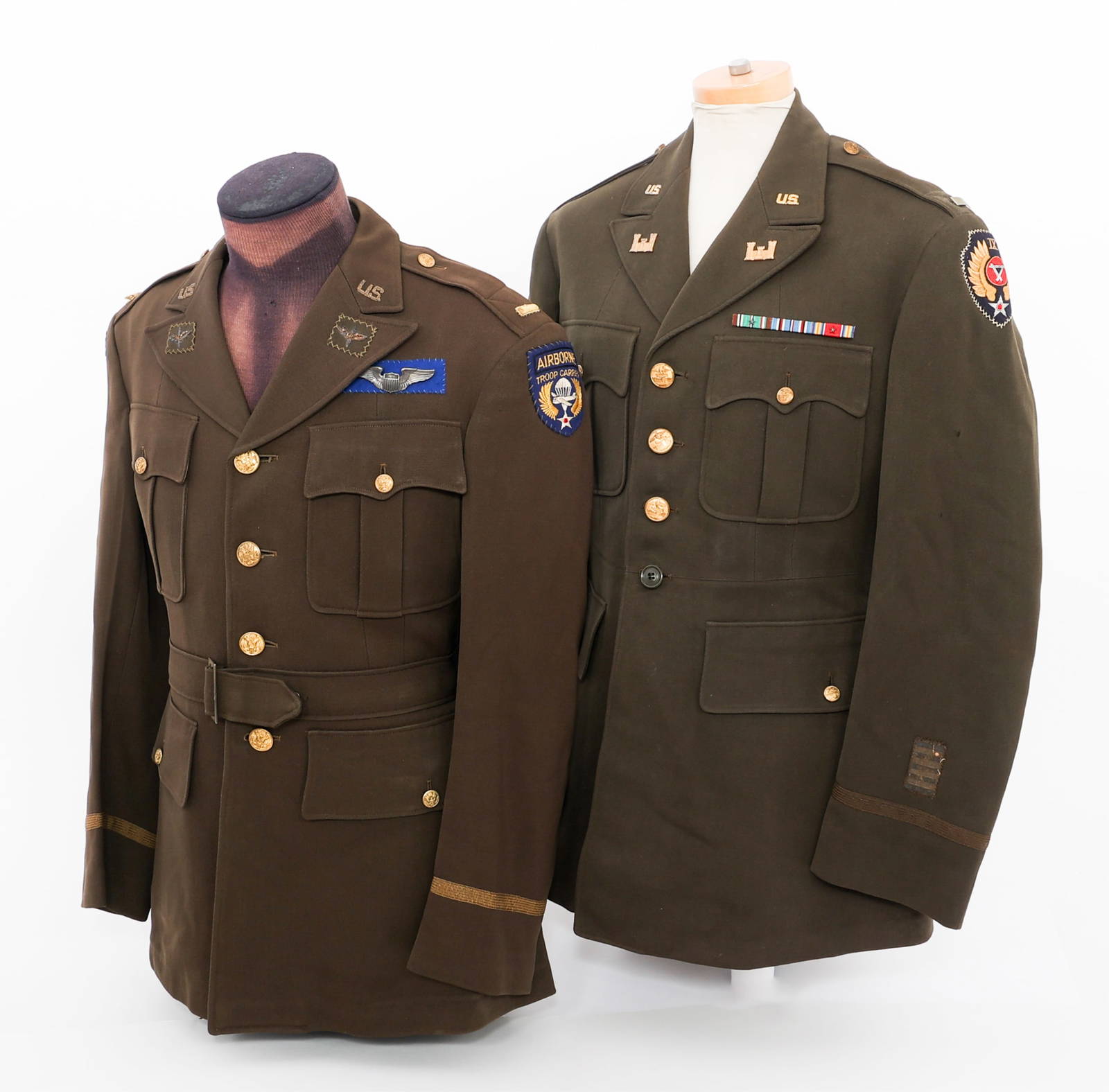 Wwii Usaaf 8th & 9th Air Force Officer Tunics Auction