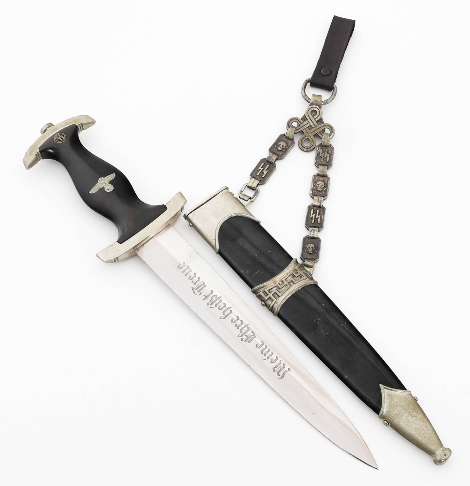 Wwii German Ss Model 1936 Officer Chained Dagger Auction