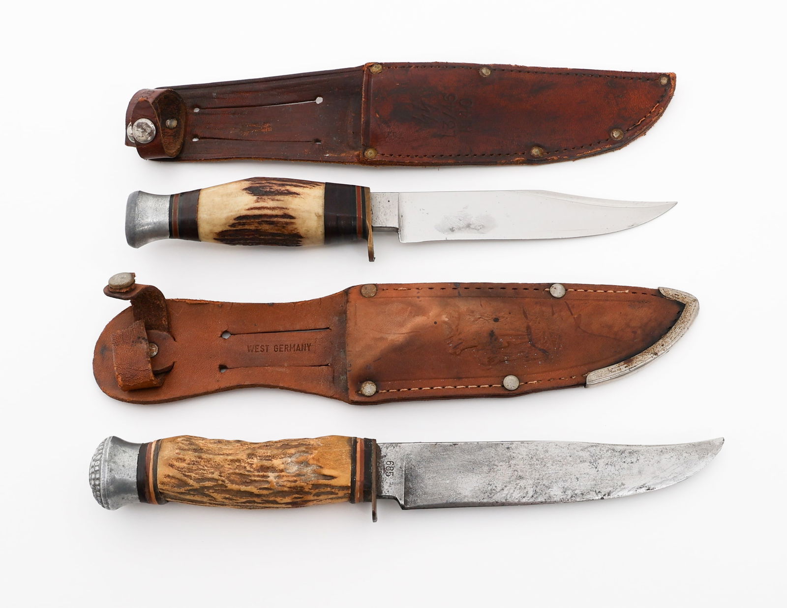German Fixed Blade Etched Hunting Knives
