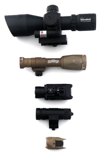 Rifle Scope, Flashlights, And Laser Accessories