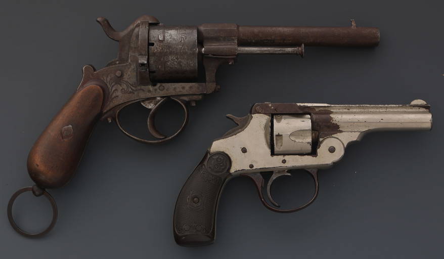 Belgian Pinfire & Iver Johnson Revolvers For Parts