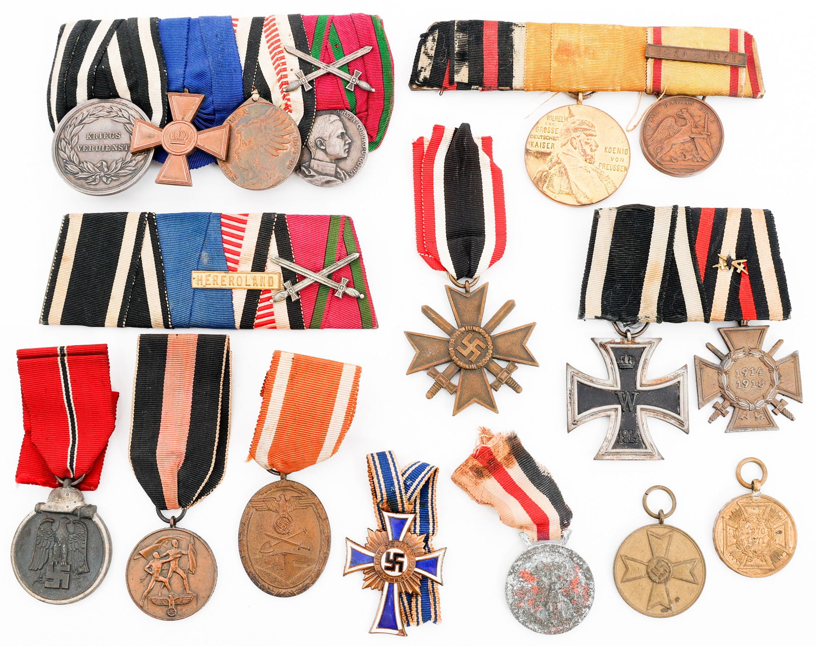 Franco Prussian War - Wwii German Medals & Bars Auction