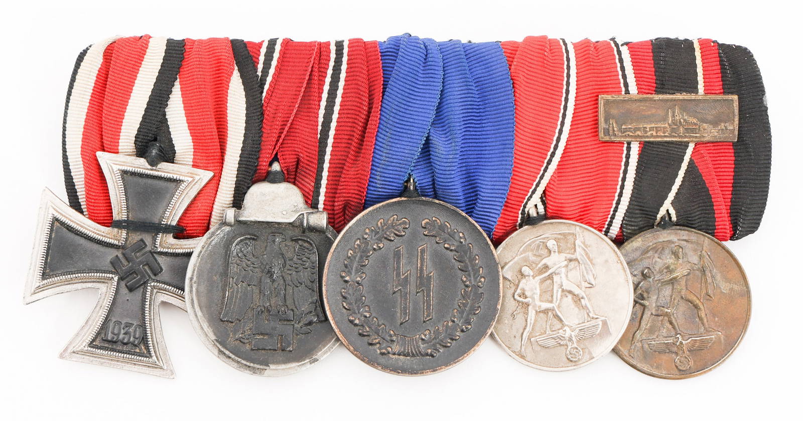 Wwii German Waffen-ss Medal Bar Auction
