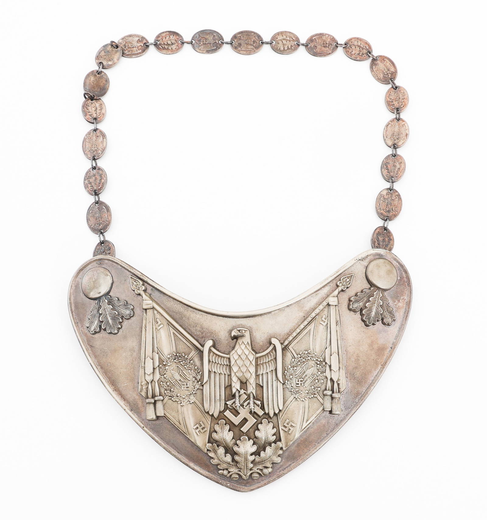 Wwii German Heer Standard Bearer Gorget Auction