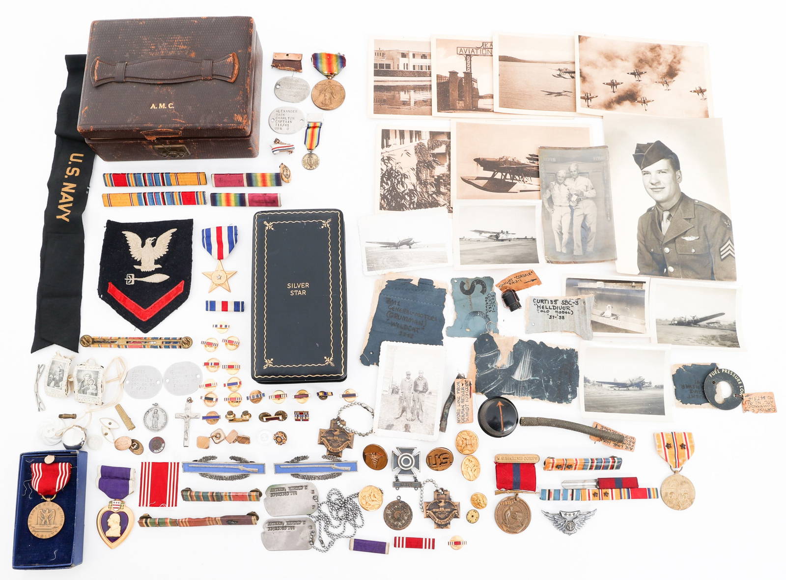 Wwii Us Armed Forces Insignia & Photographs Auction