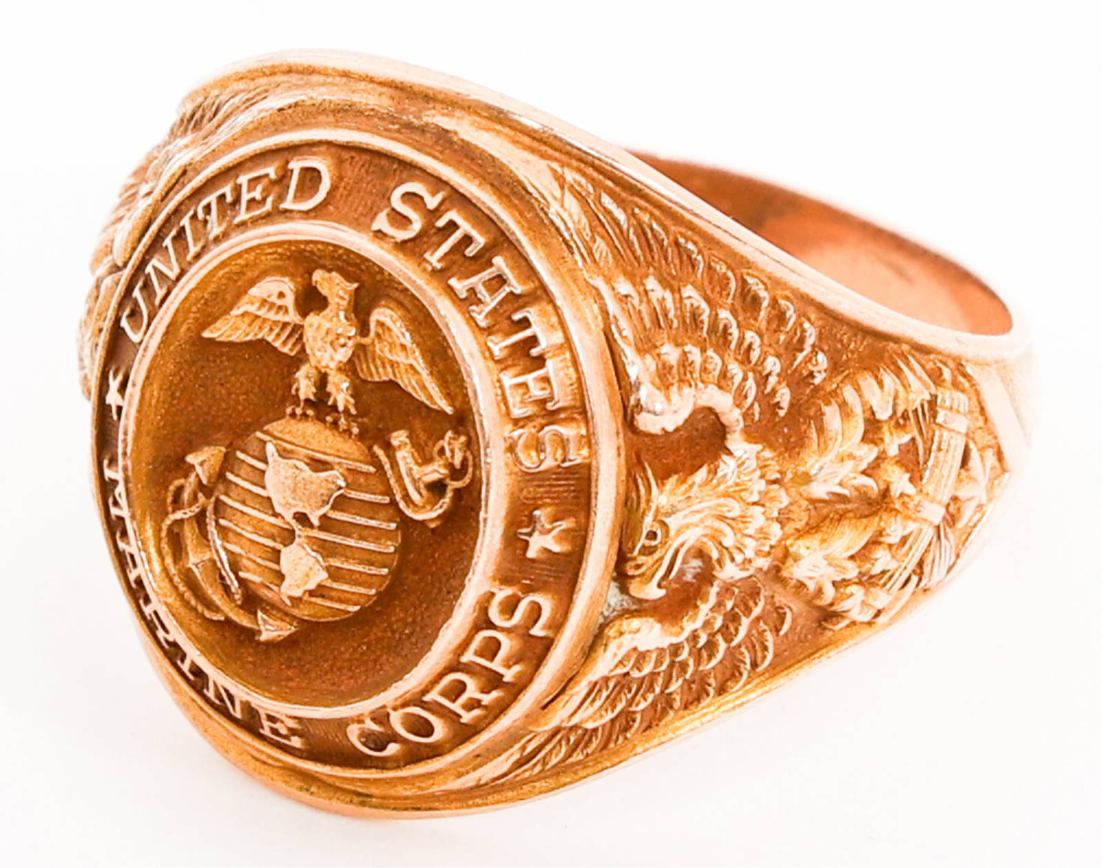 Wwii Usmc 10k Gold Signet Ring Auction