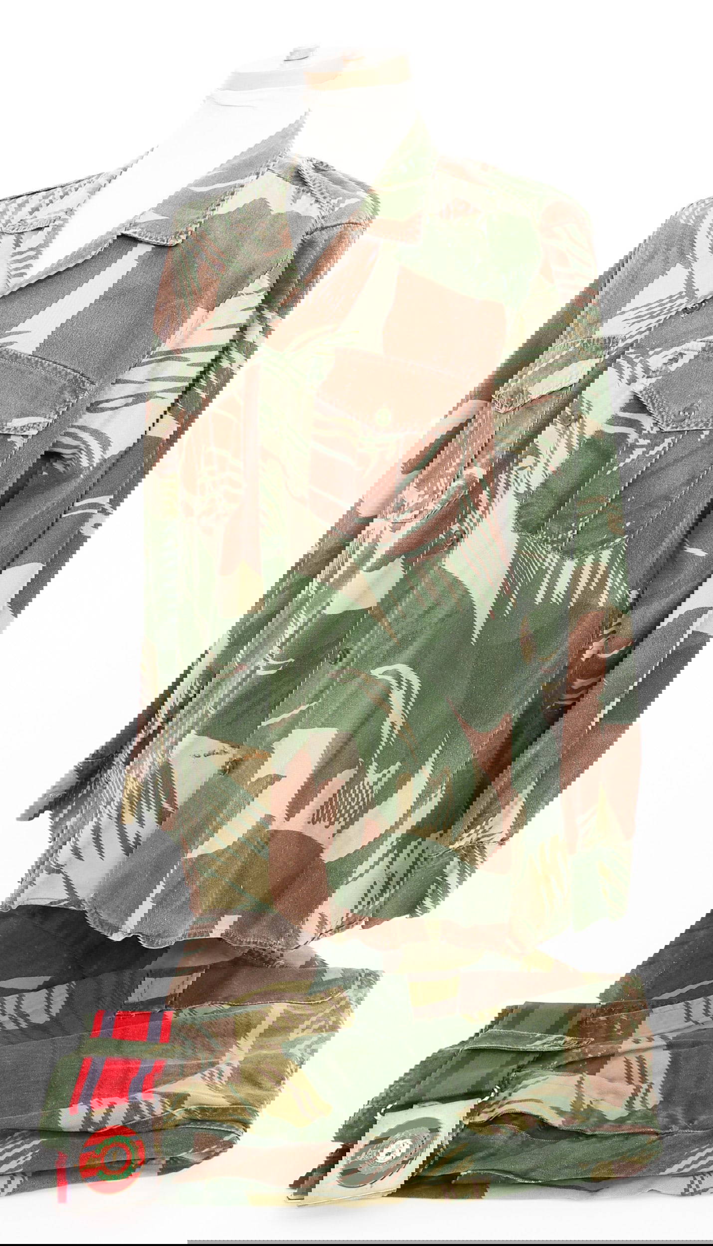 Bush War Rhodesian Camo Uniform & Engineer Belt Auction