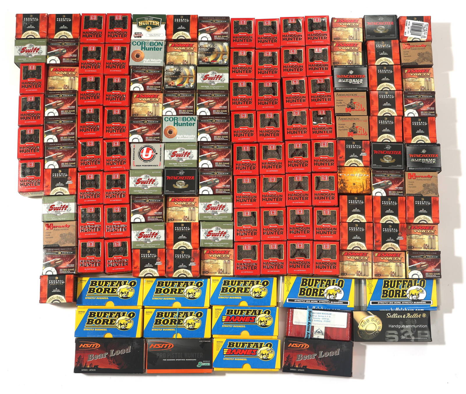 460 S&w Caliber Ammunition - 190 Pounds Tgw Auction