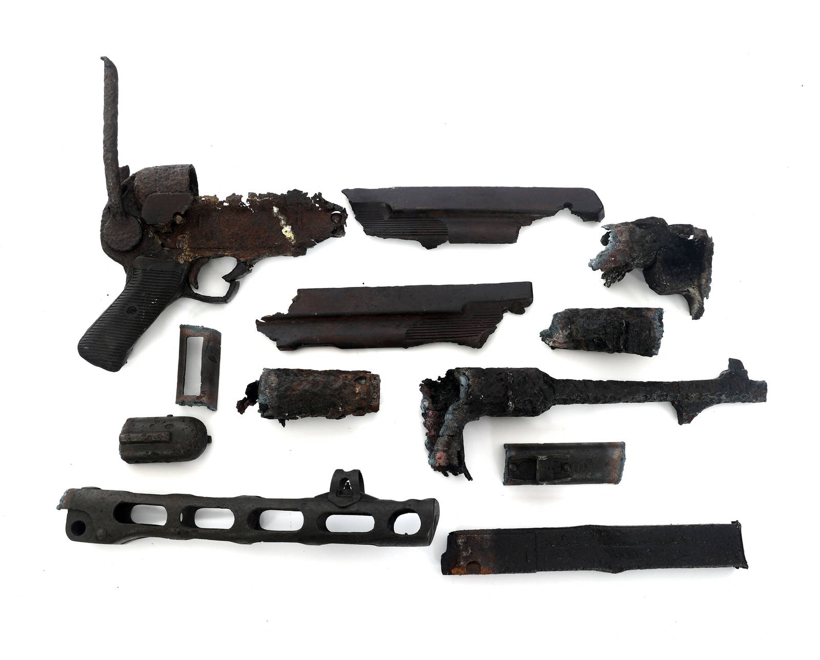 Dug Relic Mp40 Machine Gun & Ppsh Upper Receiver Auction