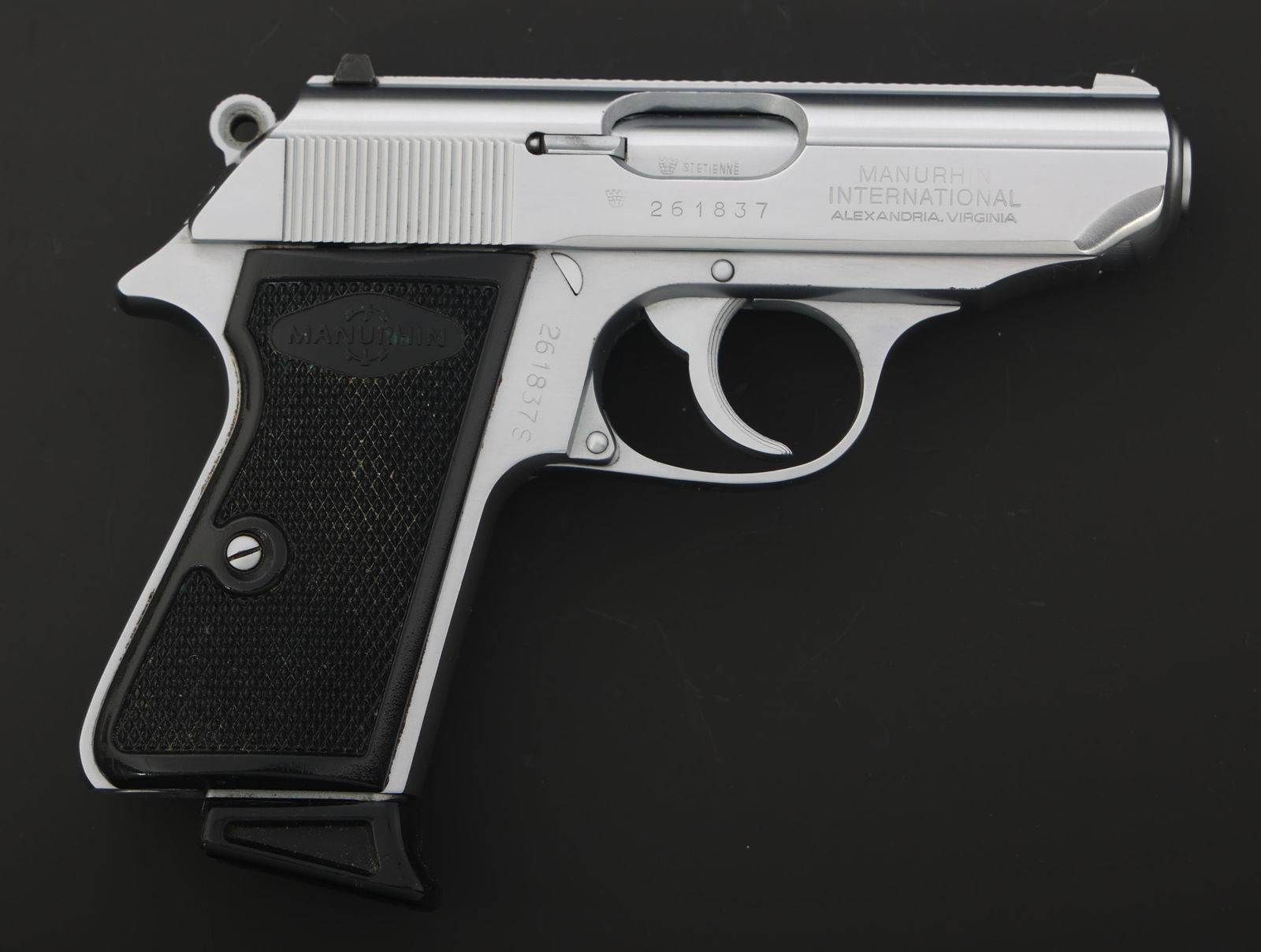 Manurhin Walther Model Ppk/s .380 Acp Cal Pistol Auction