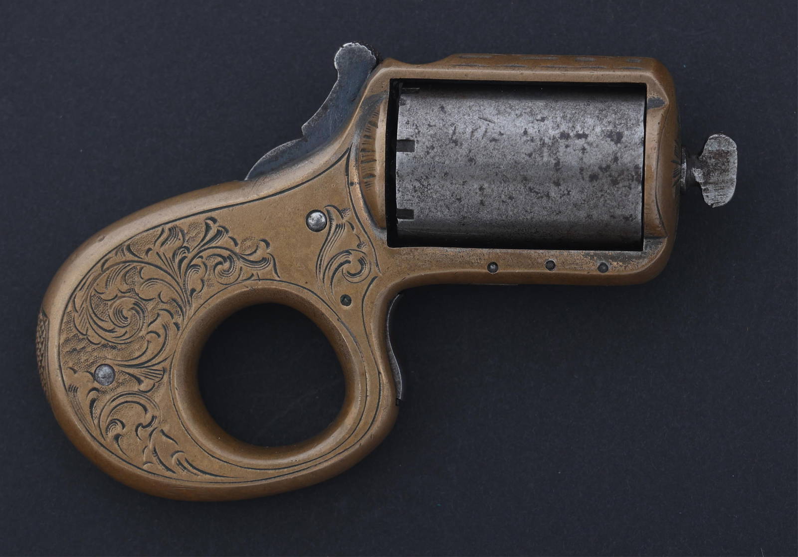 James Reid My Friend 22 Cal Knuckleduster Revolver Auction