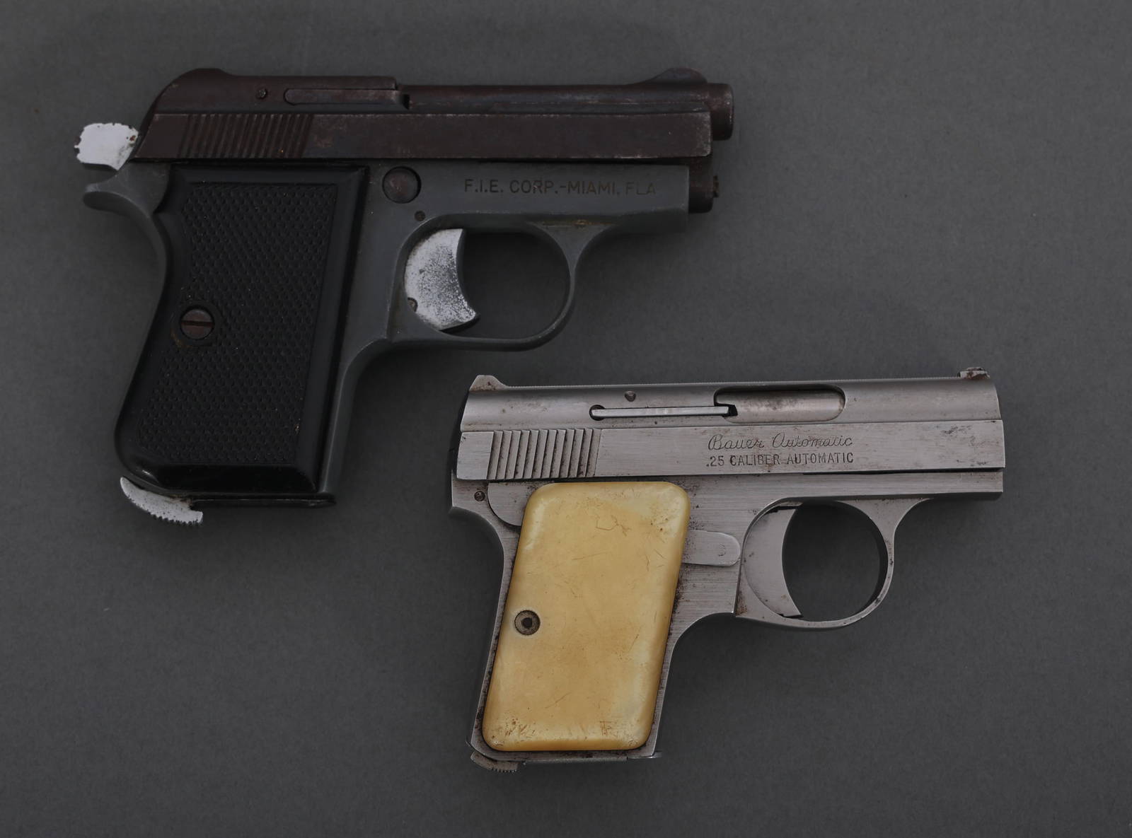 Bauer Automatic & Fie Titan .25 Cal Parts Pistols Auction