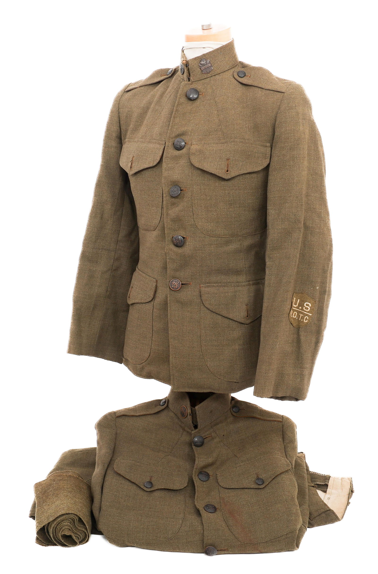 Wwi Us Army Rotc Cadet Tunics & Breeches