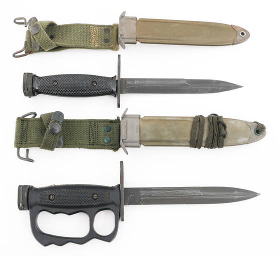 Vietnam War Us Army M7 Bayonets With Scabbards