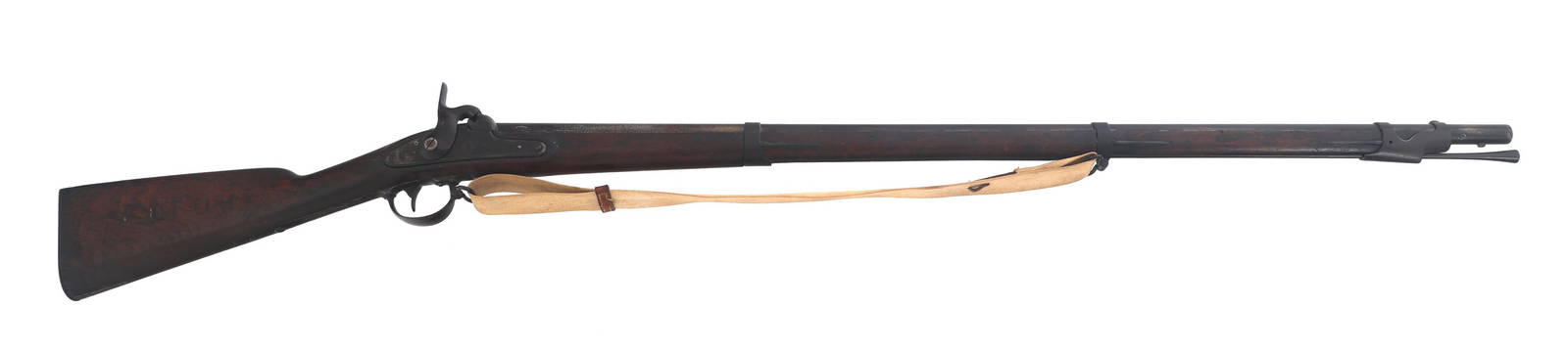 1852 Us Harpers Ferry Model 1842 Percussion Rifle Auction