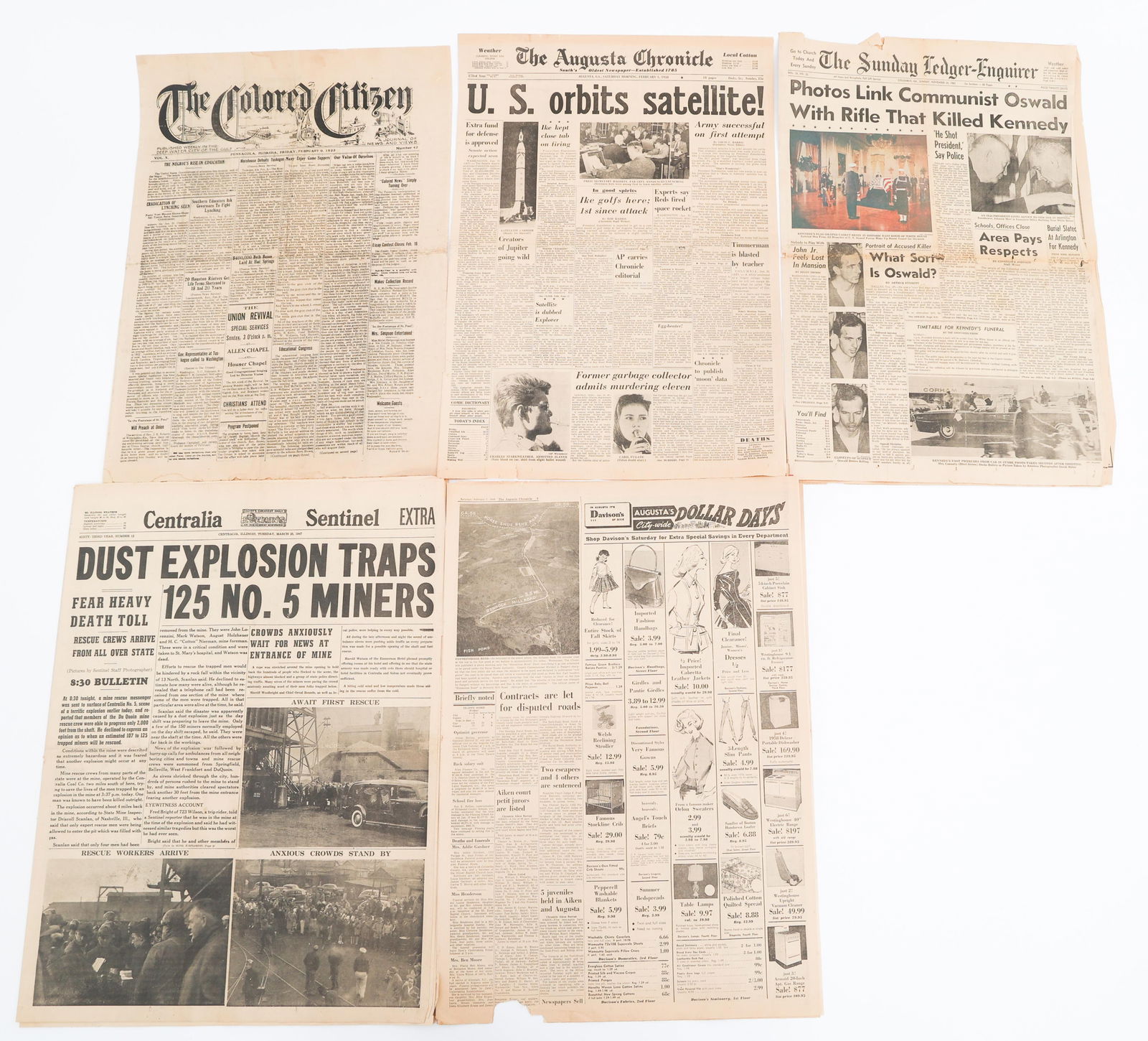 Post Wwi - Cold War Us Newspapers Auction